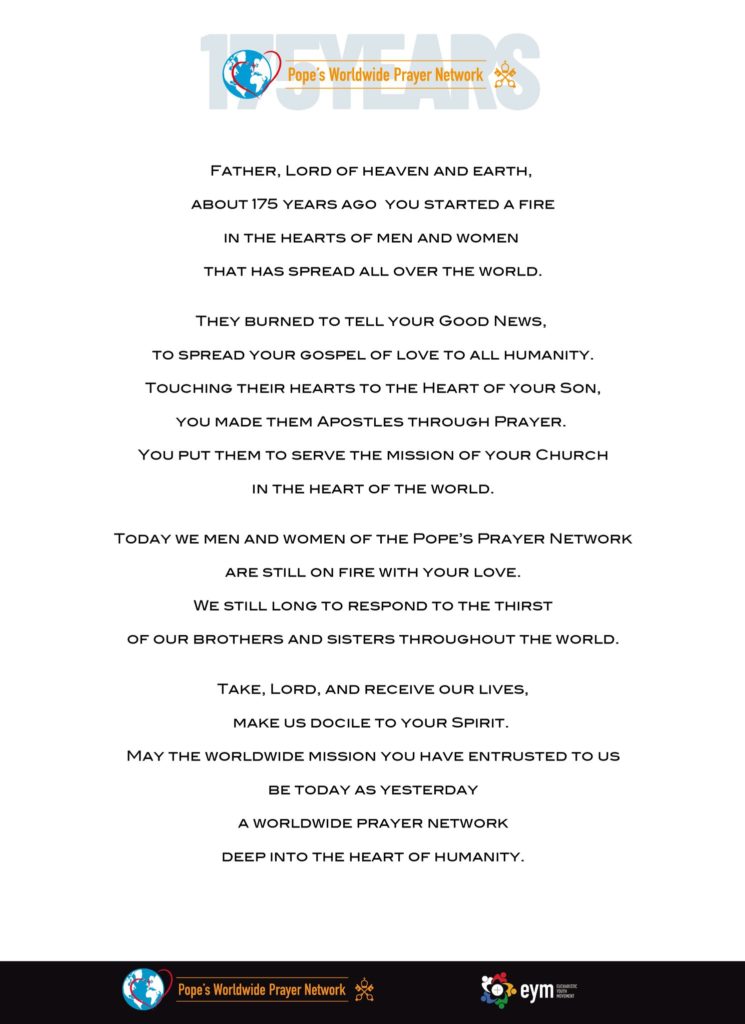 PWPN PRAYERS – Pope's Worldwide Prayer Network